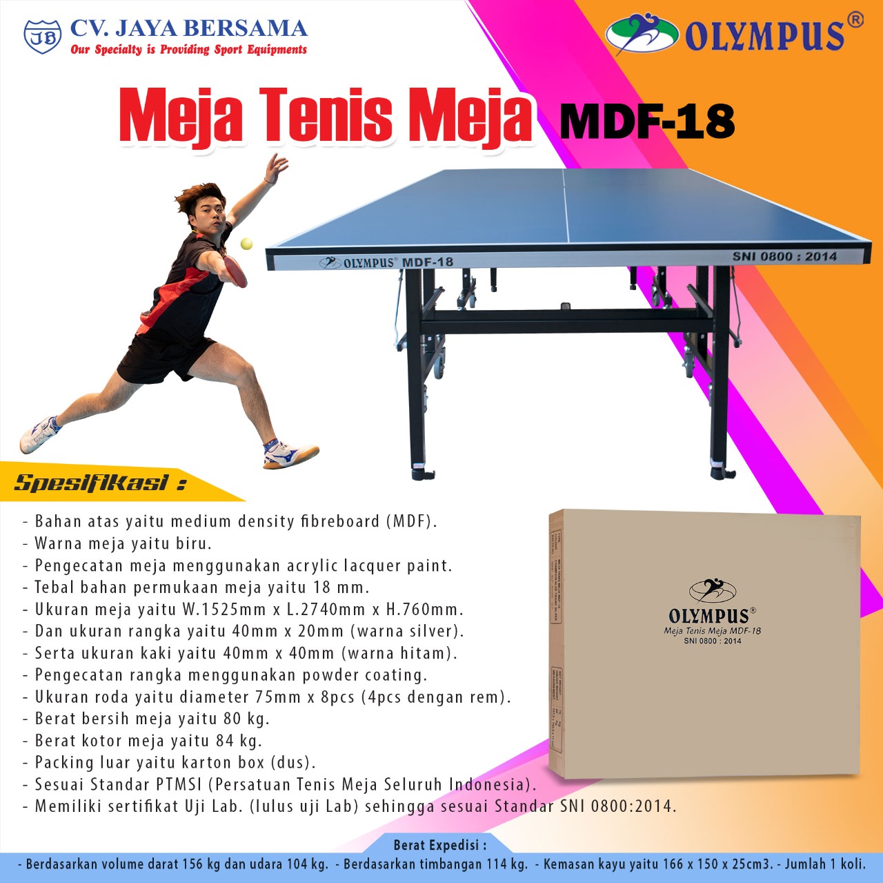 Tiang Net Tenis Meja TTM-2 - Toko Grosir Olahraga