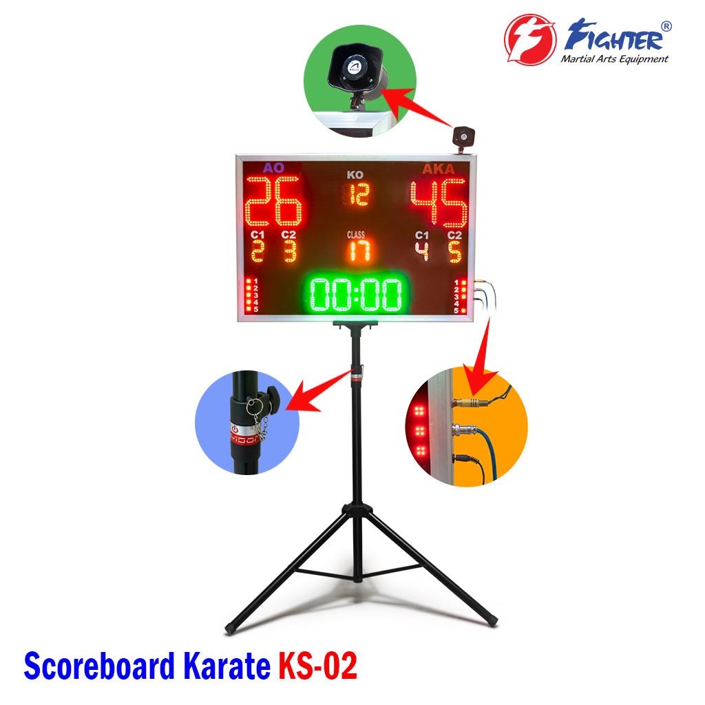 Scoreboard Karate KS-02 Fighter - Toko Grosir Olahraga